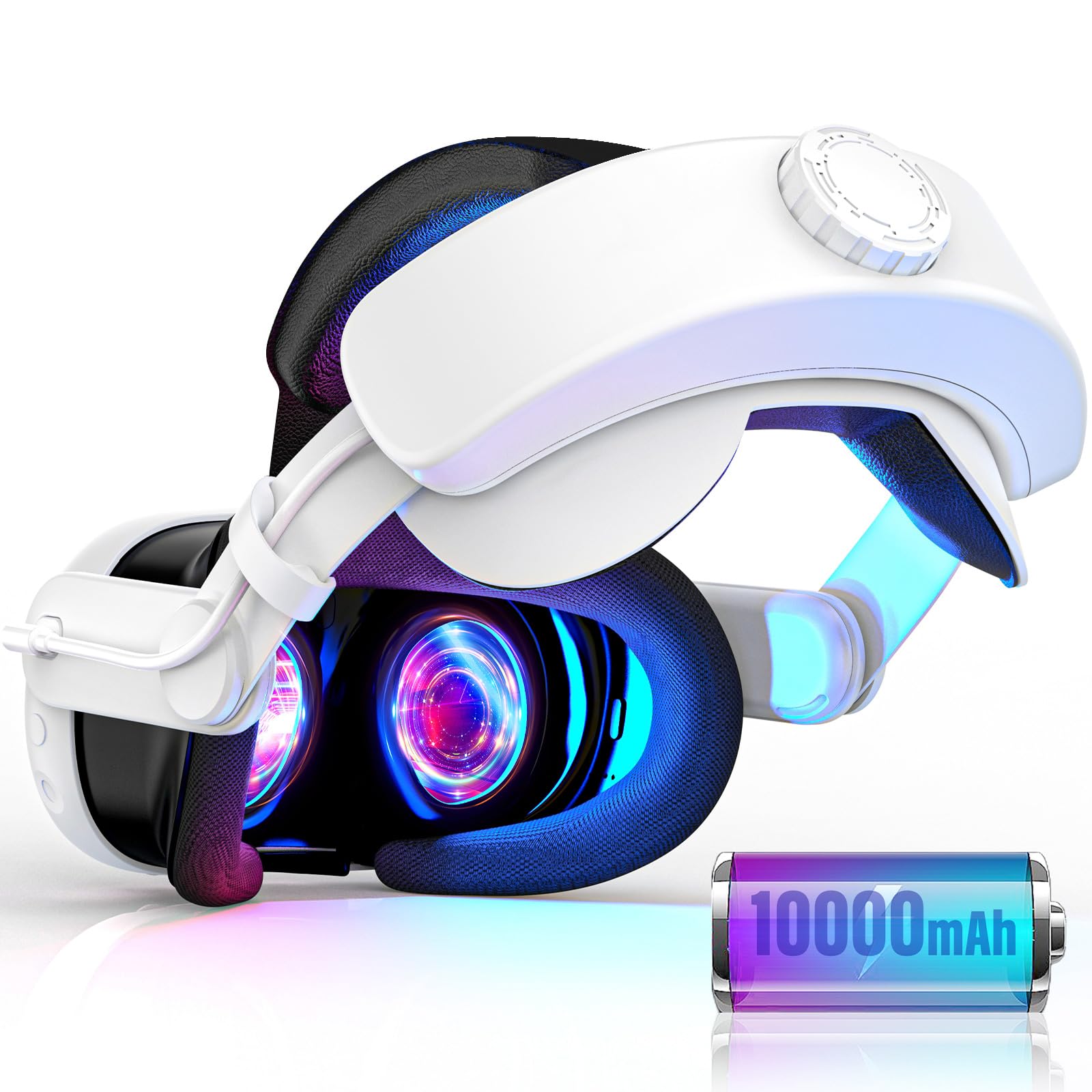 Amazon.com: Head Strap with Battery for Meta Quest 3s/Quest 3, 10000mAh ...