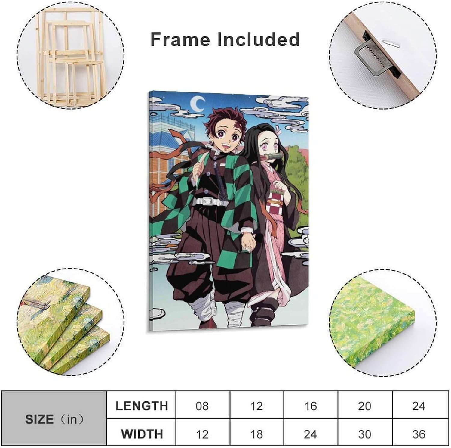 Demon Layer Poster, Siblings Standing Back to Back, Tanjiro Kamado And ...