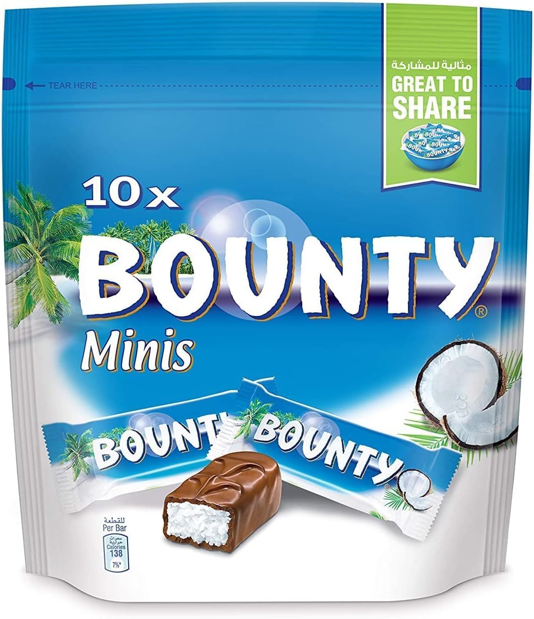 Bounty Minis Filled With Sweet, Moist Coconut and Covered in a Thick ...