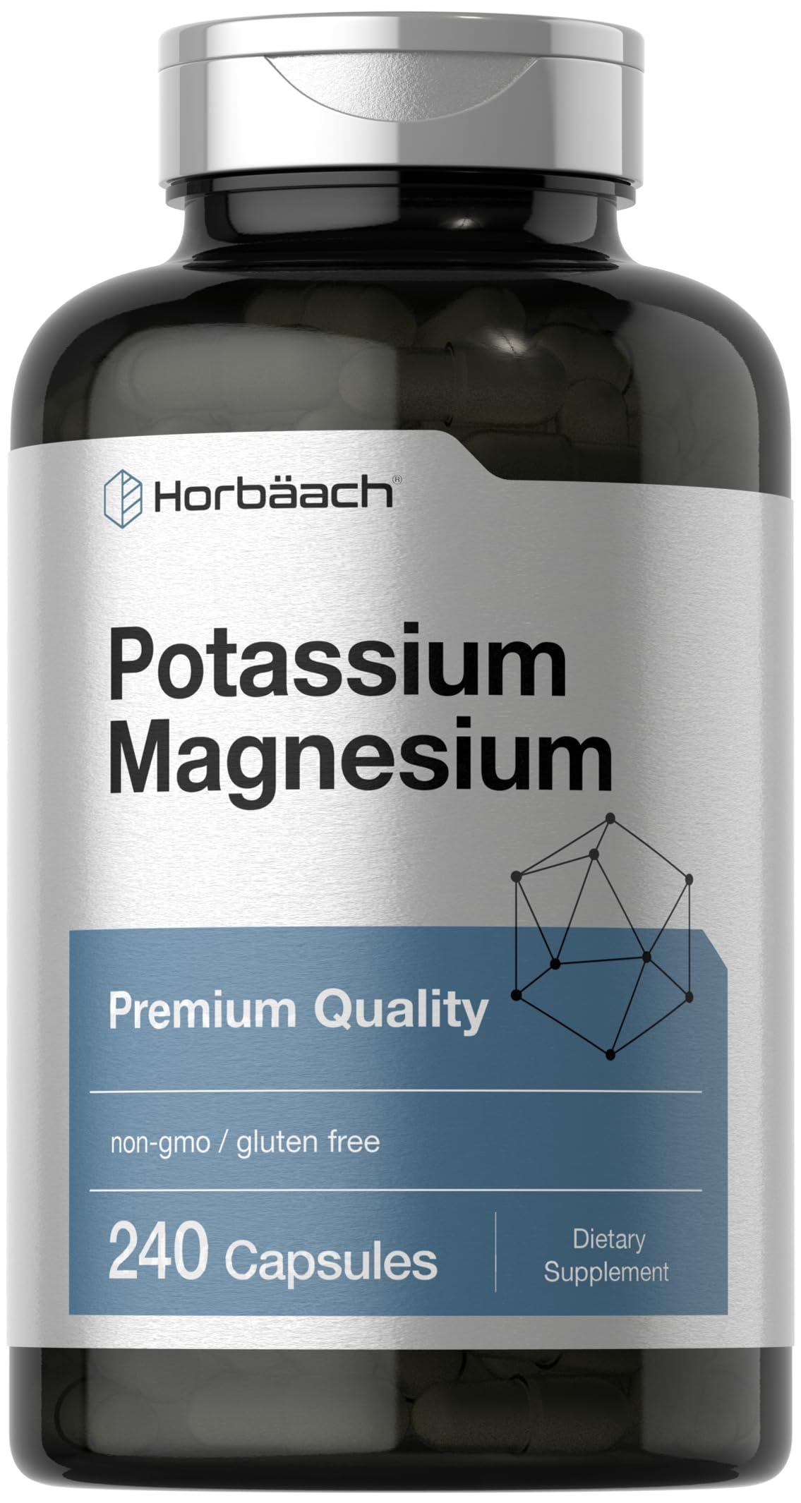 Amazon.com: Horbäach Potassium Magnesium Supplement | 240 Capsules ...