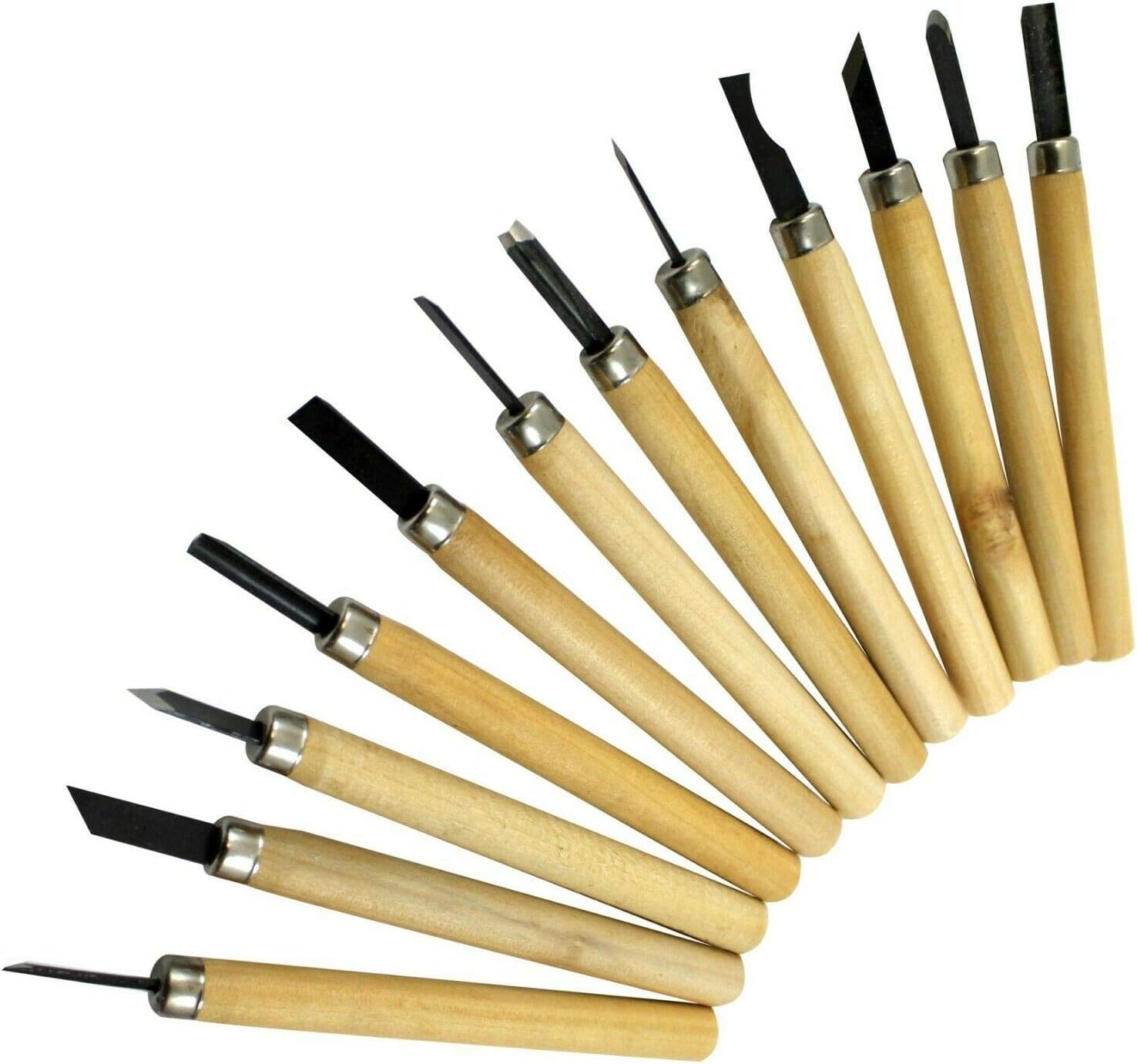 APlus 14-Piece Wood Carving Tool Set with Cutter File for Engraving DIY ...