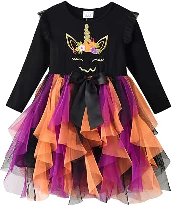 Amazon.com: DXTON Toddler Girls Long Sleeves Winter Halloween Costume ...