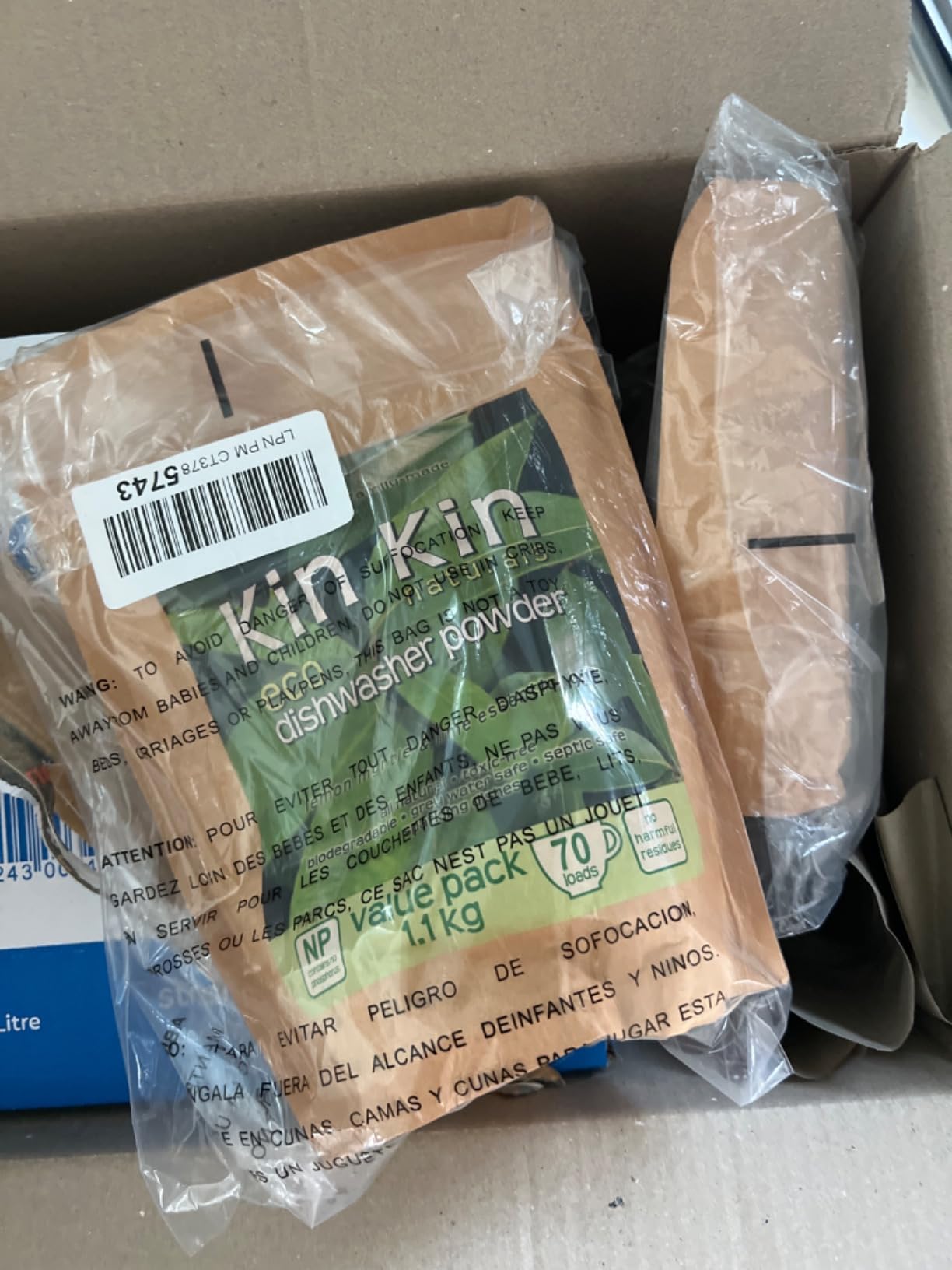 Kin Kin Naturals Lemon myrtle and Lime Essential Oil Dishwasher Powder ...