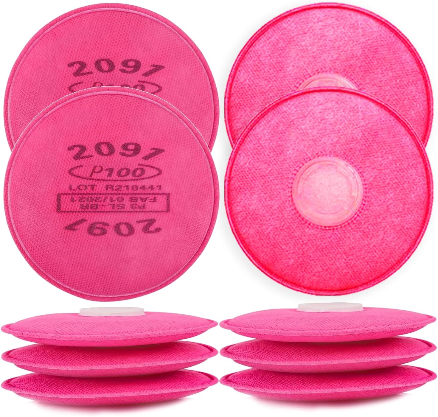 20PCS(10Pack) 2097 P-100 Particulate Filter Cotton, Installed on P100 ...