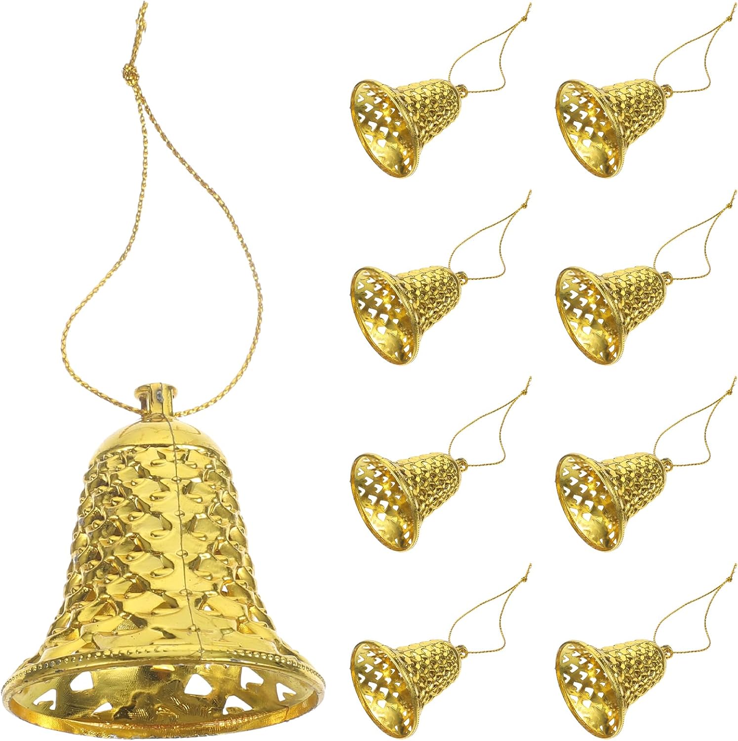 Amazon.com: SAFIGLE 12pcs Plastic Jingle Bells Hanging Decorations for ...