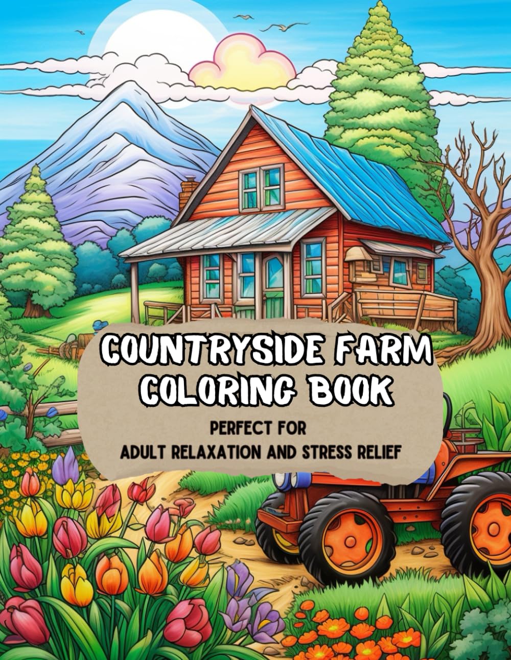 Amazon.com: COUNTRYSIDE FARM COLORING BOOK: 50 coloring Pages of ...