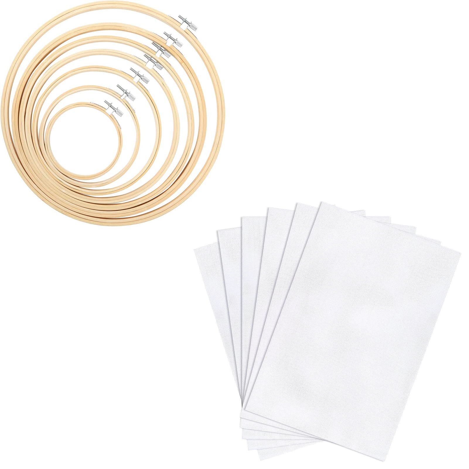 Amazon.com: Caydo 7 Pieces 7 Sizes Embroidery Hoops Set 4 inch to 12 ...