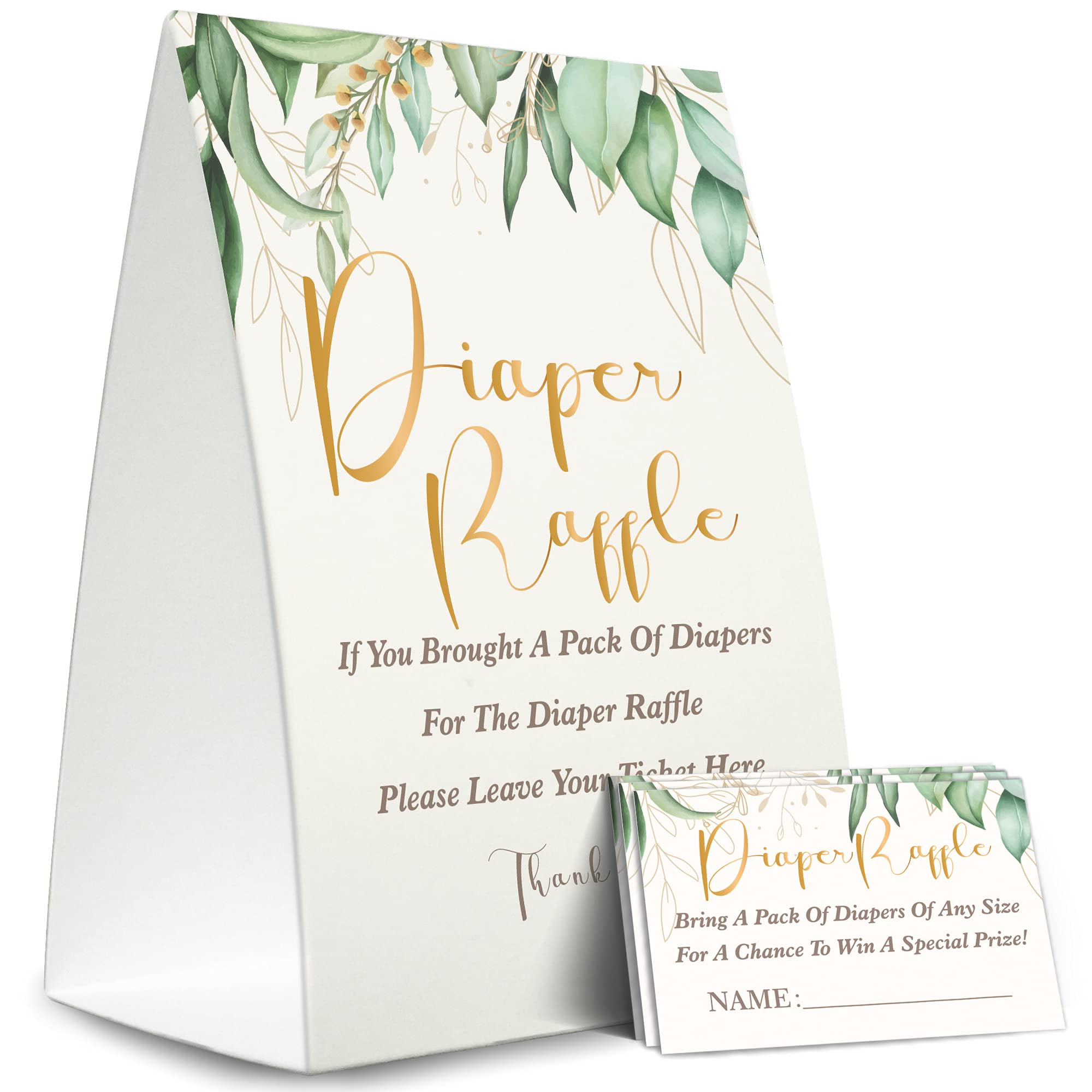 Diaper Raffle Sign Diaper Raffle Baby Shower Game Kit 1 | Desertcart ...