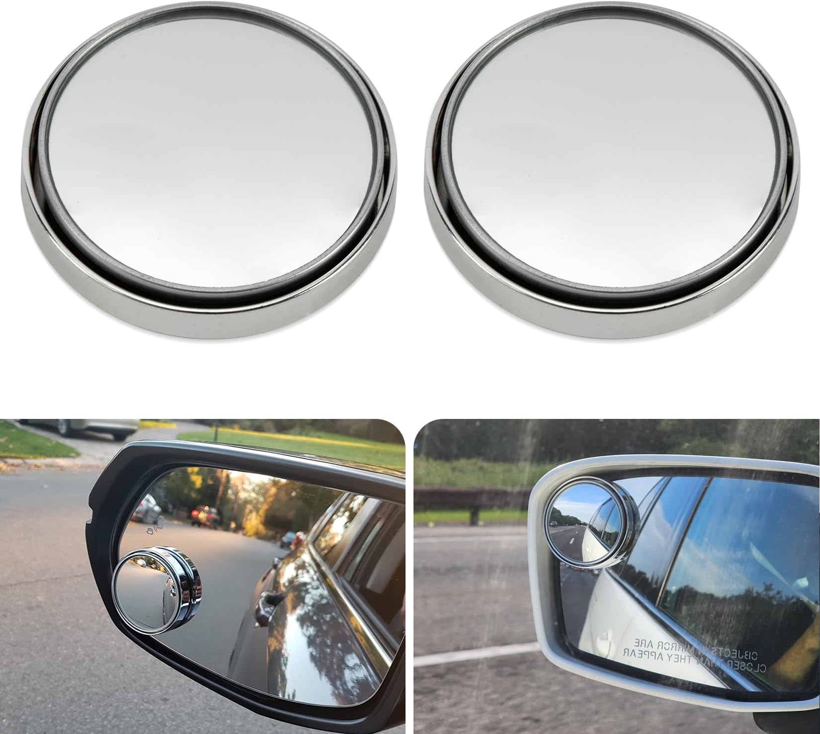 Amazon.com: 2 Pieces Blind Spot Mirror - PSLER 2" Round HD Glass Convex ...