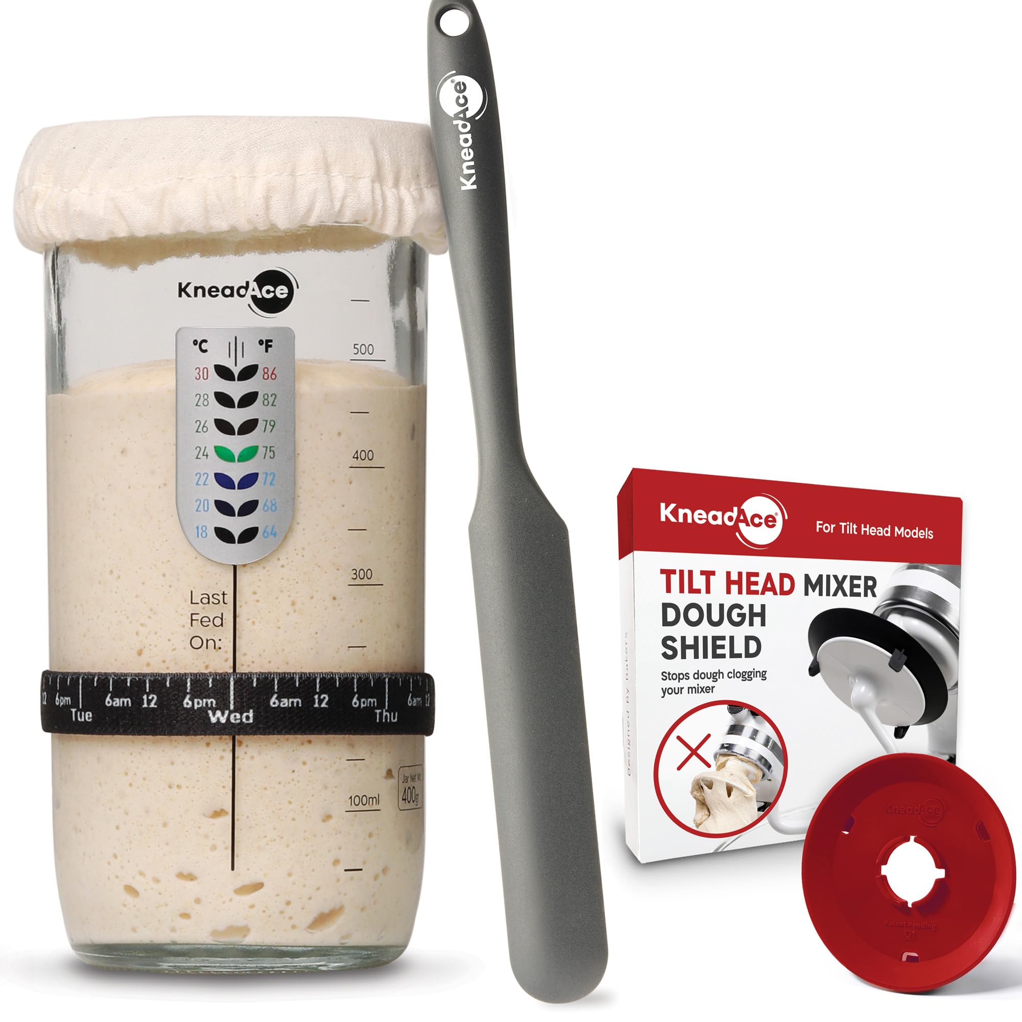 Amazon.com: Sourdough Essentials Bundle - Dough Hook Shield & Sourdough ...