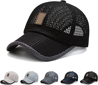 VYOFLA Summer Mesh Baseball Cap for Men Women, Breathable Mesh Hat ...