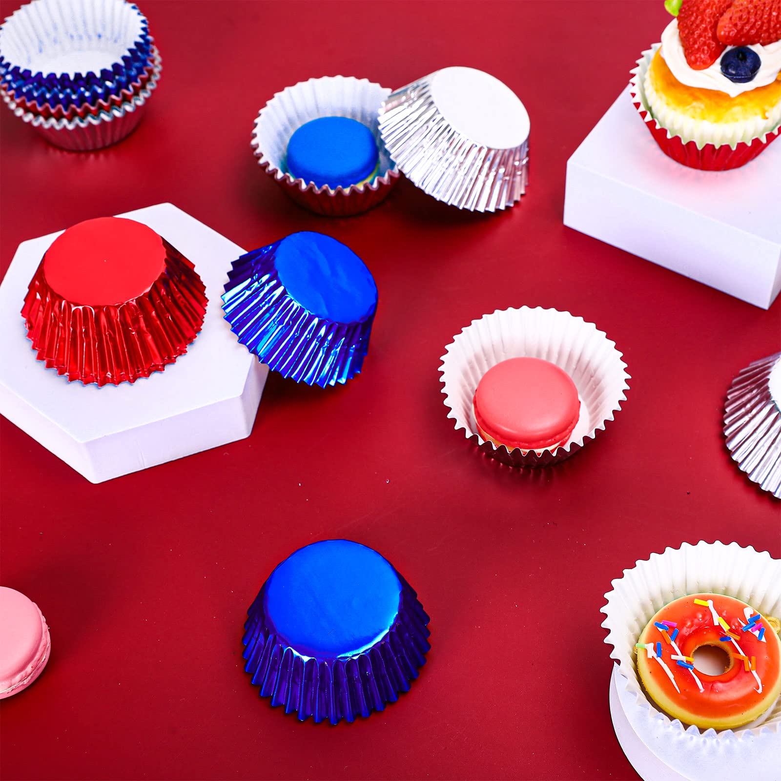 Snapklik.com : 150 Pieces Patriotic Independence Day Cupcake Liners ...