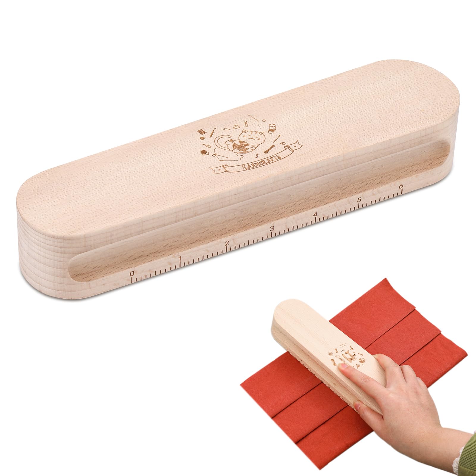 Snapklik.com : Fteven Tailors Clapper Wooden Clapper For Quilting ...