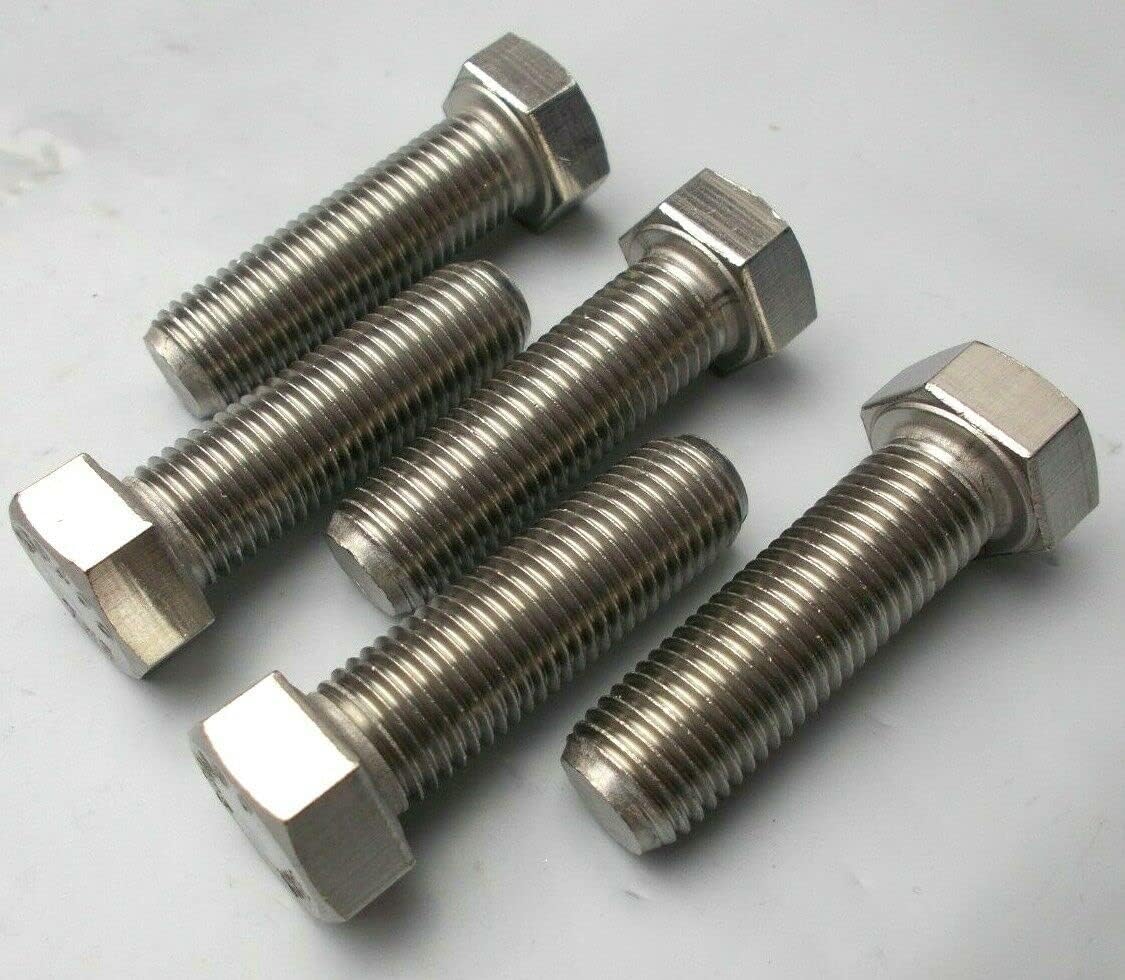 Amazon.com: Hex Head Bolt 7/16"- 20 NF x 1-1/2" Long 5 Bolts Stainless Steel 7/16-20x1-1/2 ...