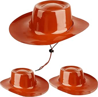 Amazon.com: SGBETTER 12 Pcs Plastic Cowboy Hats Western Cowgirl Hat ...