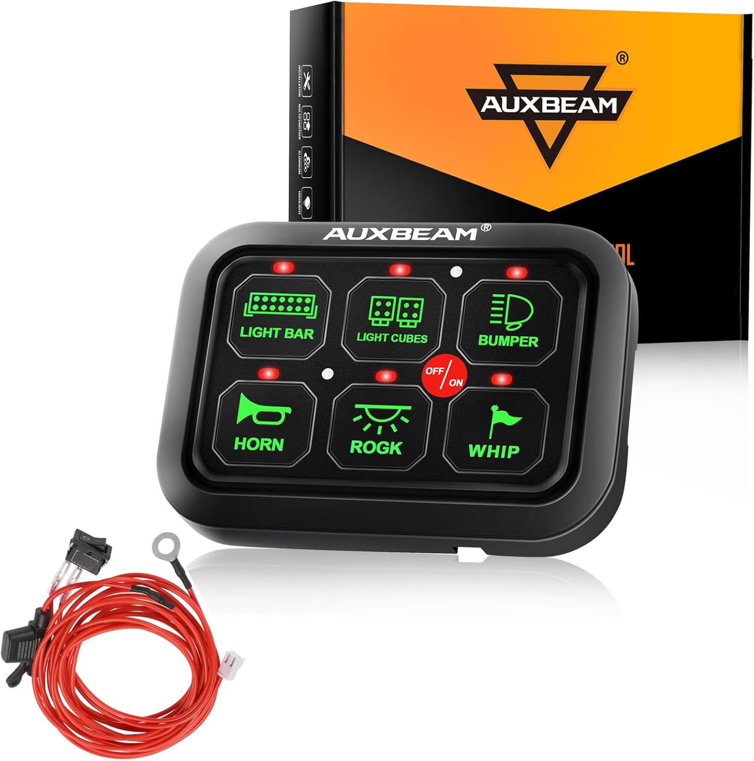 Amazon.com: Auxbeam Switch Panel 6 Gang Switch Panel GC60 Universal ...