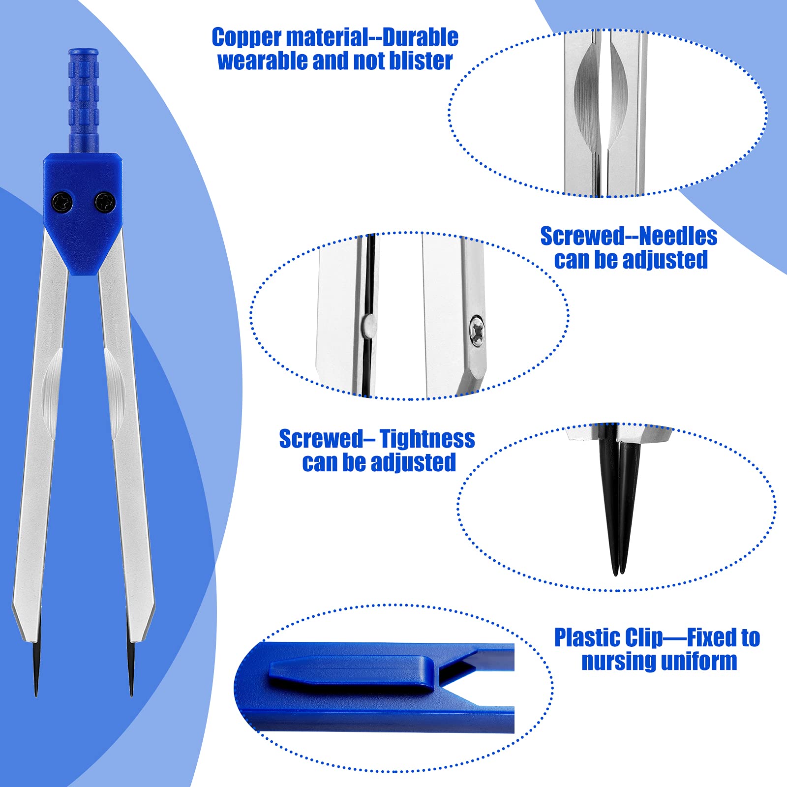 Snapklik.com : Tondiamo 2 Pack Ekg Calipers Ekg Ruler Card Combination ...