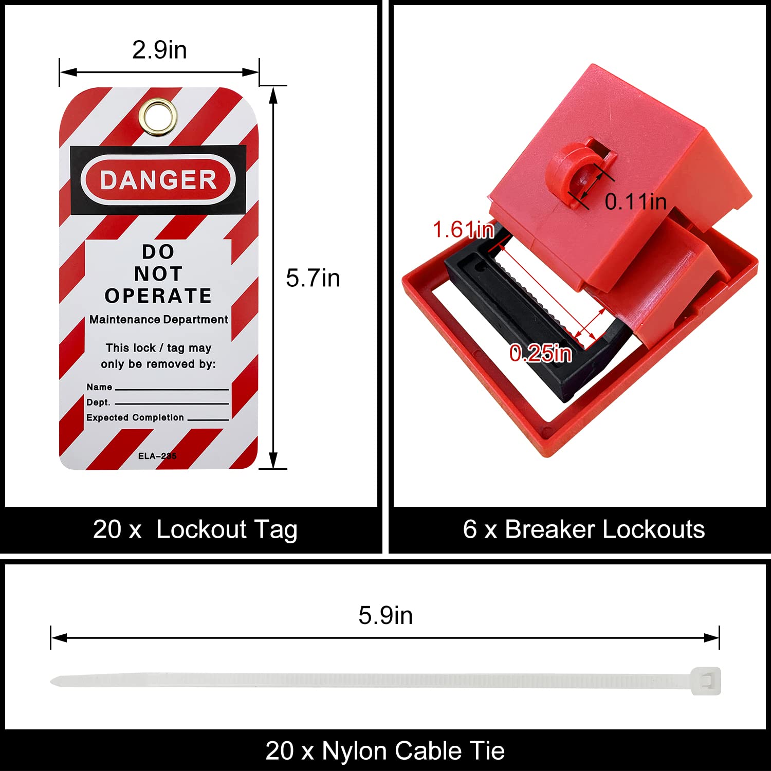 Snapklik.com : SAFBY Circuit Breaker Lockout Device - Lockout Tagout ...