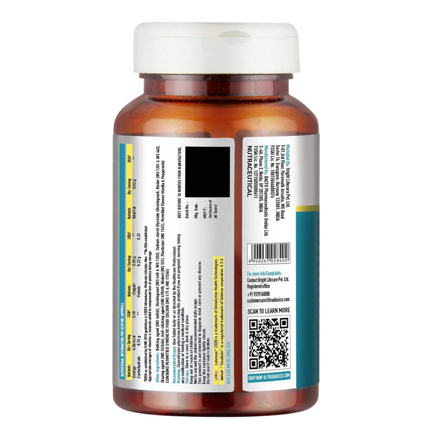 TrueBasics Multivit Sport One Daily, Multivitamin For Sports ...
