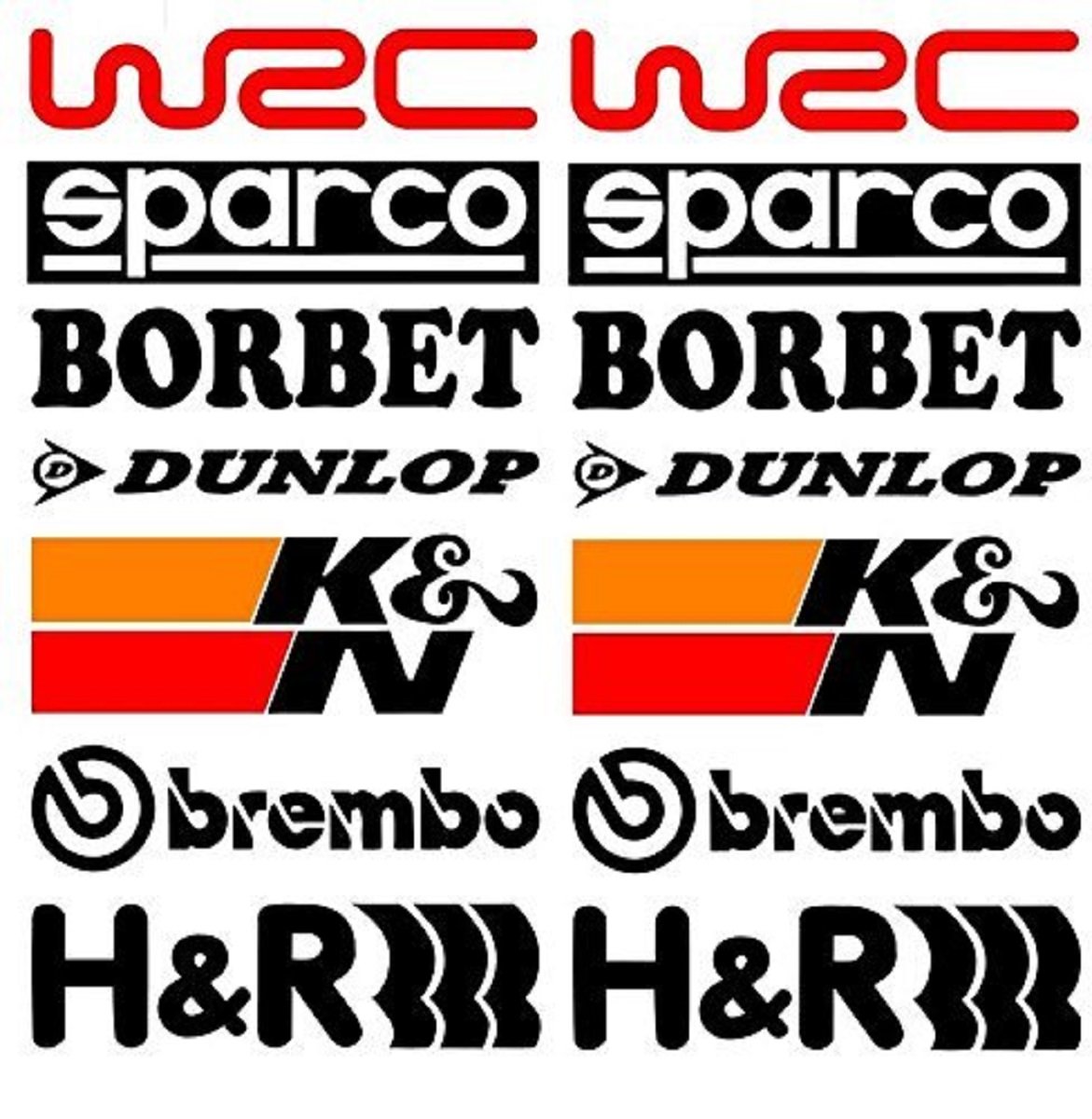 Fusion Racing Sponsors Logo Graphic Decal-Red (Pack of 12) (29 x 18 cm ...