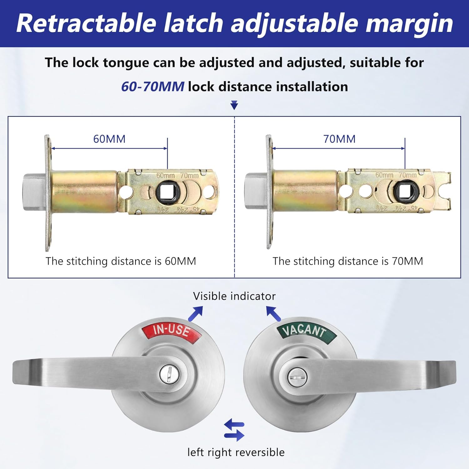 Bathroom Privacy Lever Lock with in-Use & Vacant Barbados | Ubuy