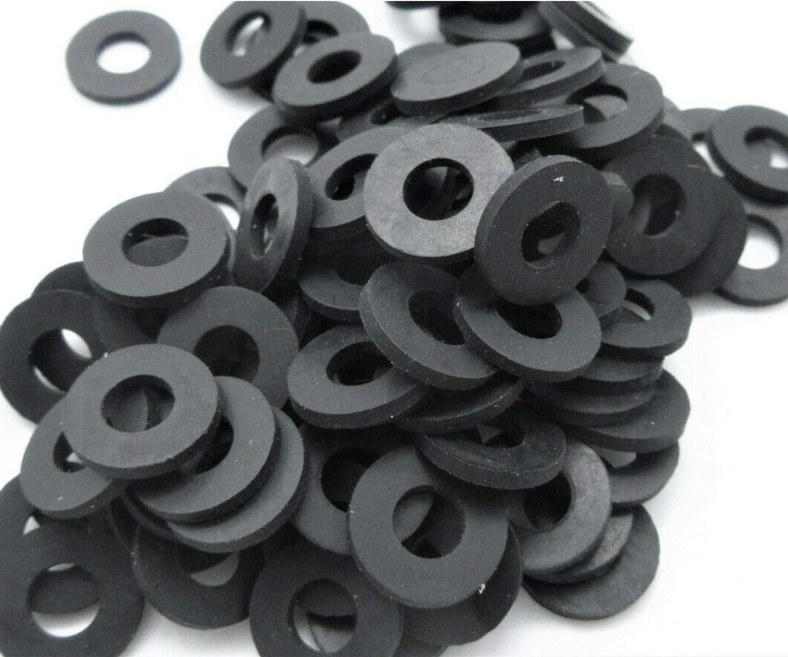 Amazon.com: Black Rubber Washer 1/2" OD x 1/4" ID x 1/16" Thickness ...