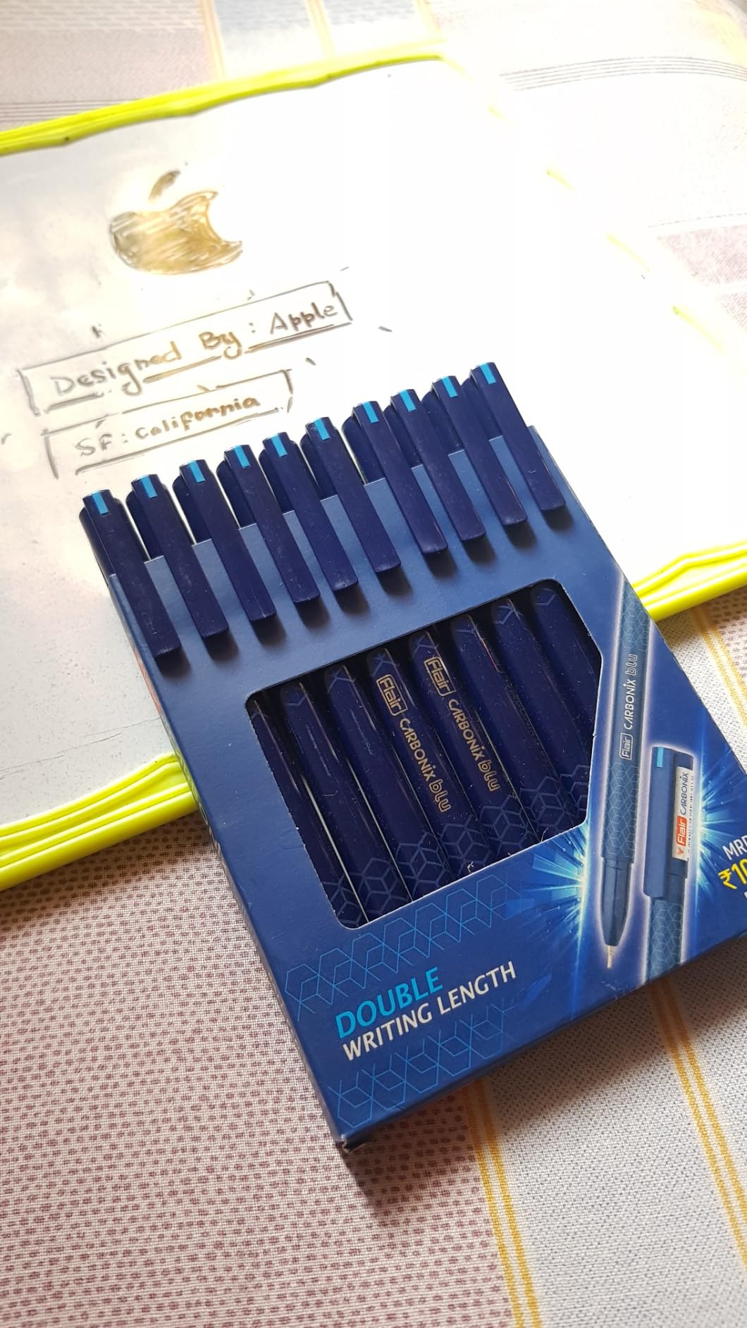 FLAIR Carbonix Blu Ball Pen Wallet Pack | 0.7 mm Tip Size | Low ...