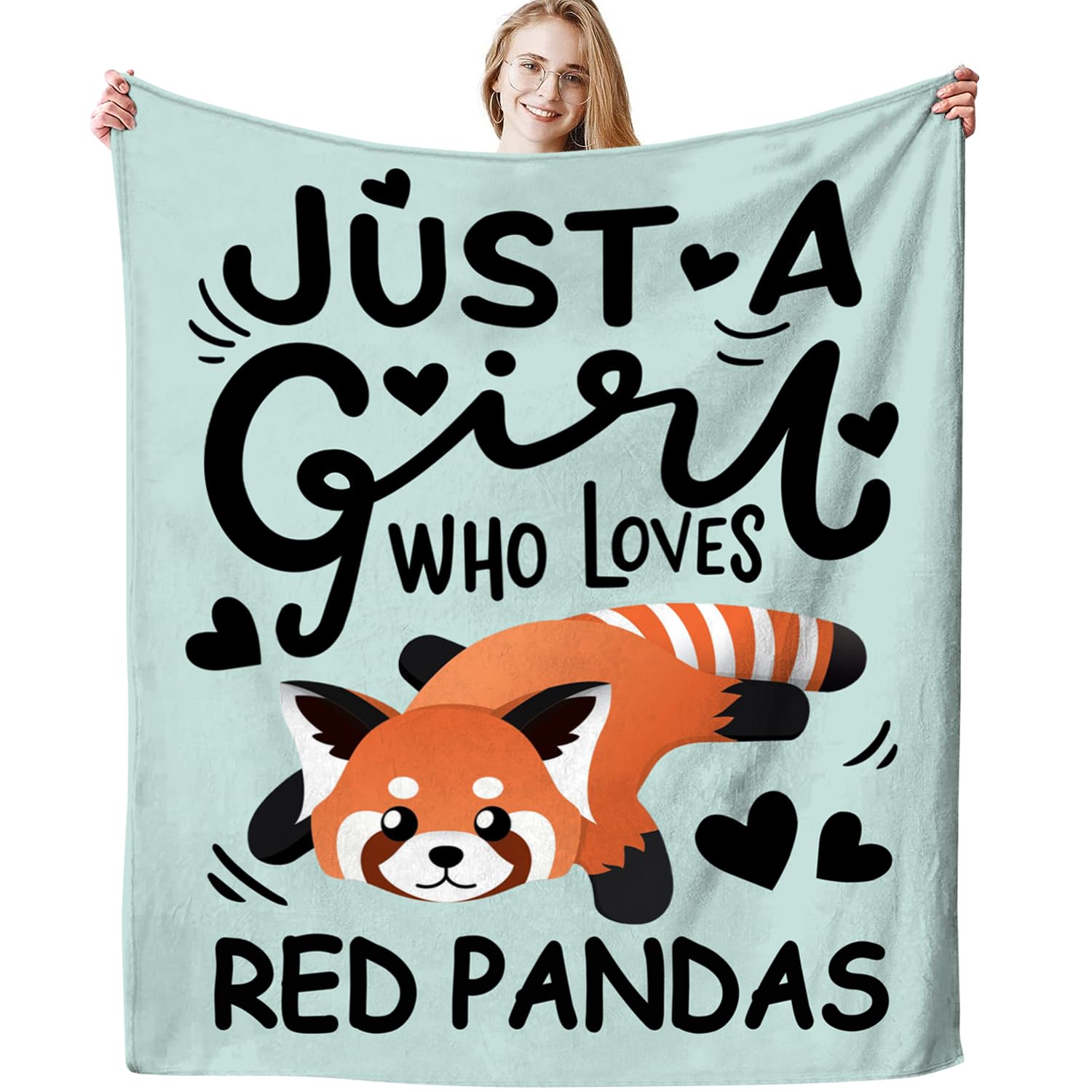 Amazon.com: Red Panda Blanket Soft Cozy Warmth Flannel Red Panda Throw ...