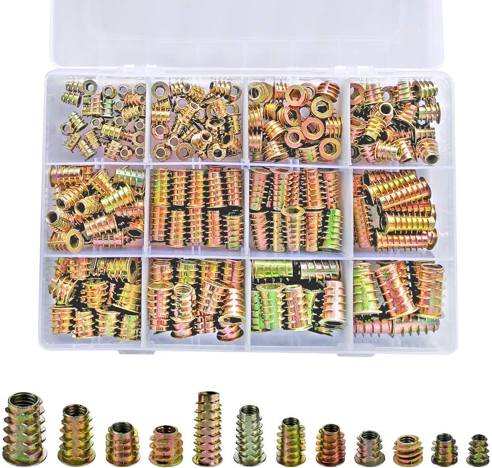 Amazon.com: uxcell M5x14mm Interface Hex Socket Threaded Insert Nuts ...