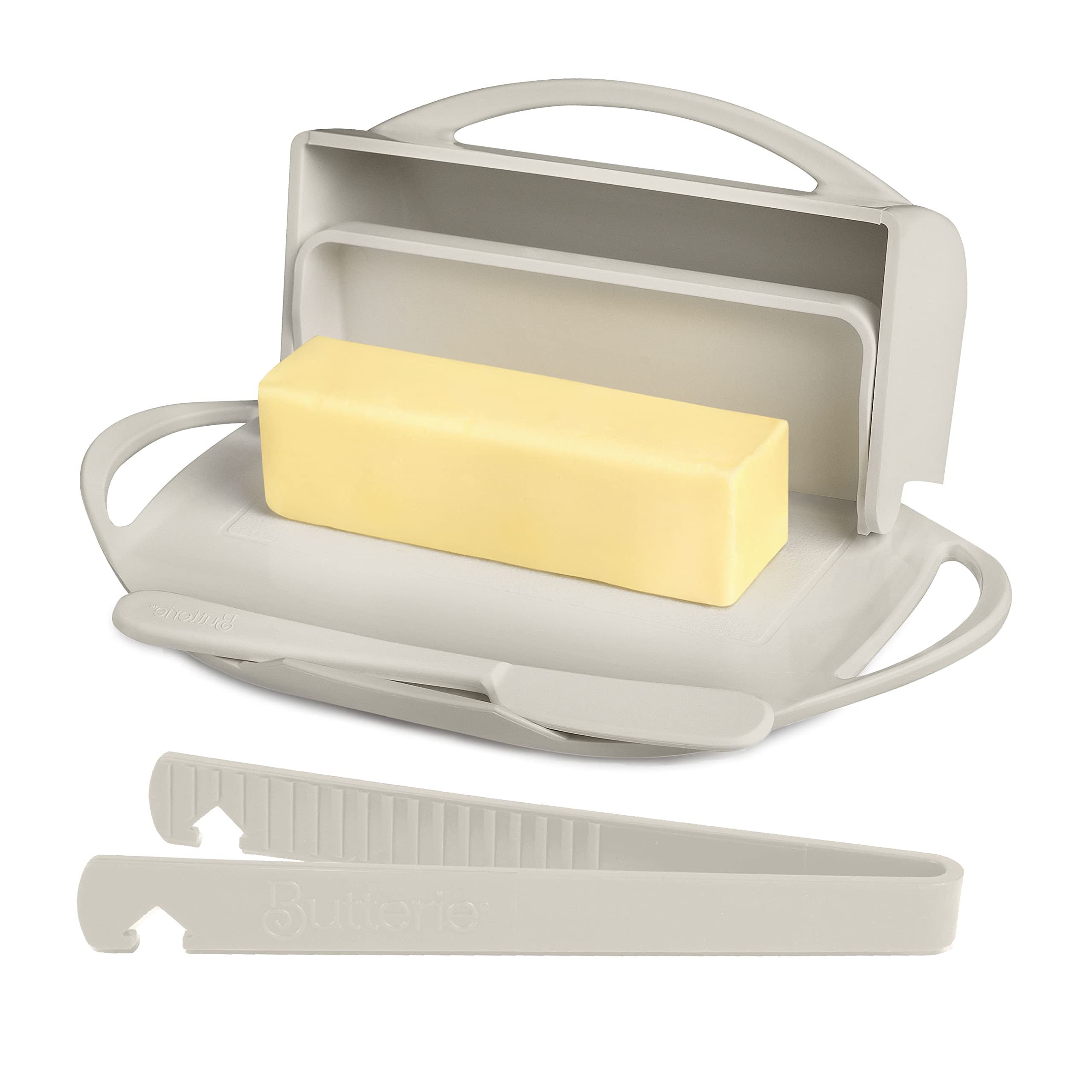 Amazon.com | Butterie Flip-Top Butter Dish with Lid & Matching Knife ...