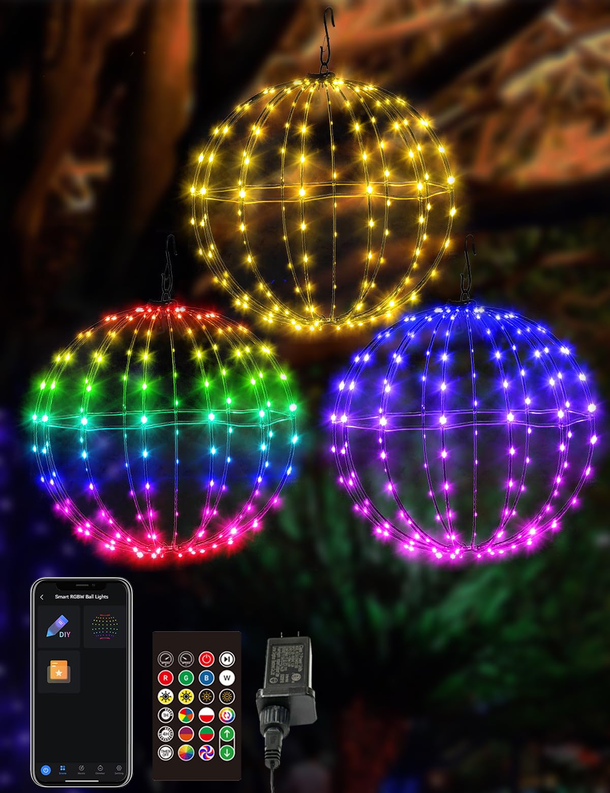 Homemade Lighted Sphere Balls DIY Christmas Light Balls The Navage