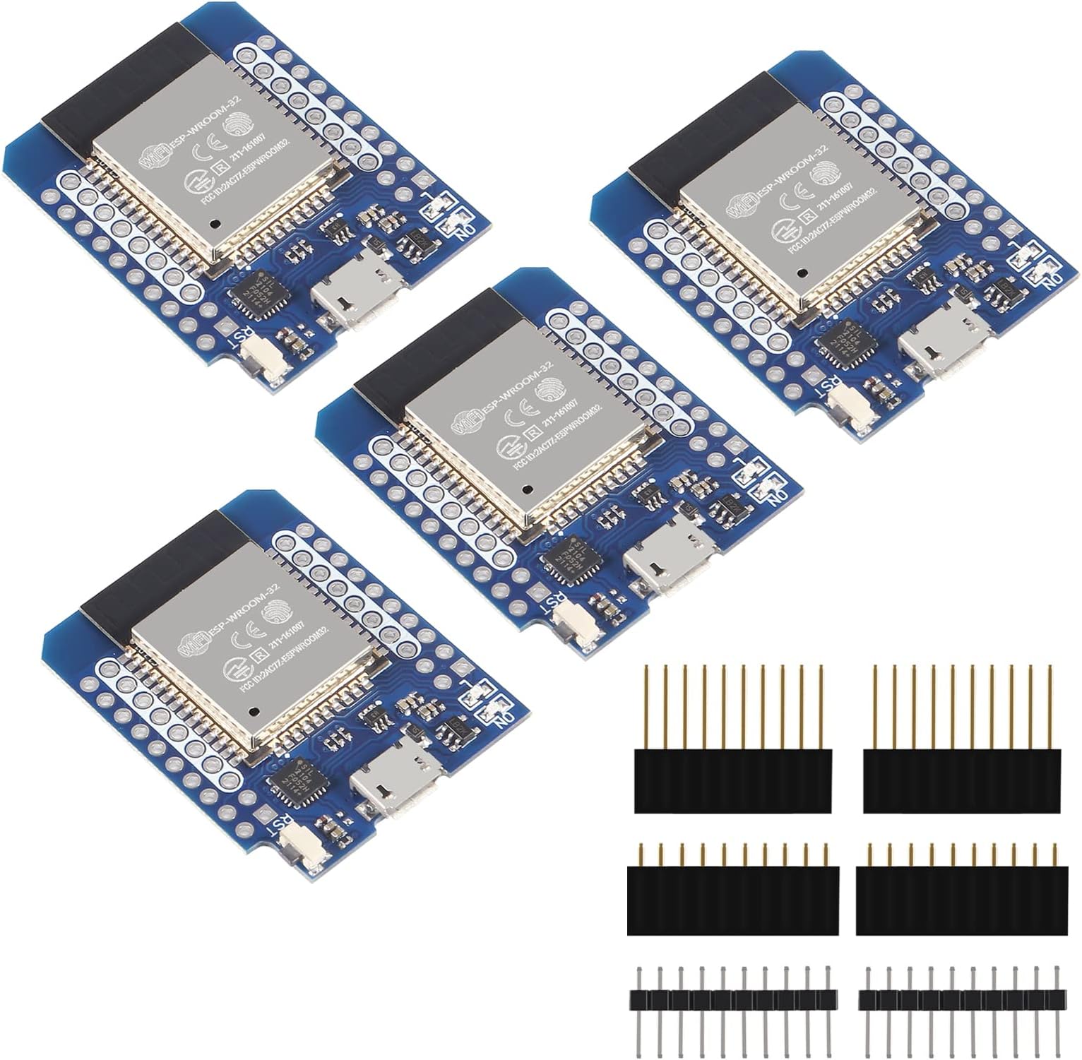 4PCS ESP32 Mise à Niveau Mini WiFi + Bluetooth Microcontrôleur Module ...