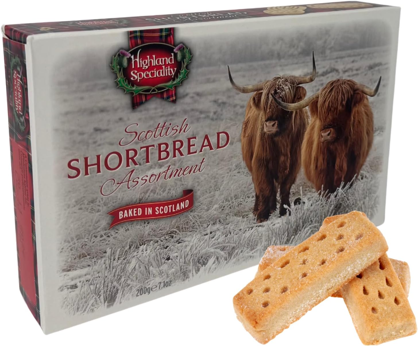 Highland Speciality Scottish Shortbread Assortment 200g - Luxury Scottish Shortbread ...