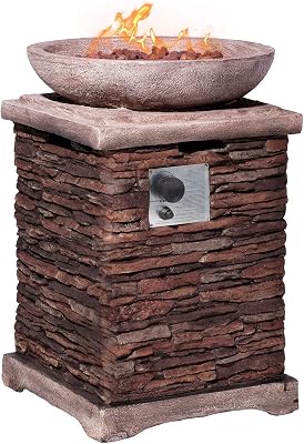 Bond Manufacturing 63172 Newcastle Propane Firebowl Column Realistic ...