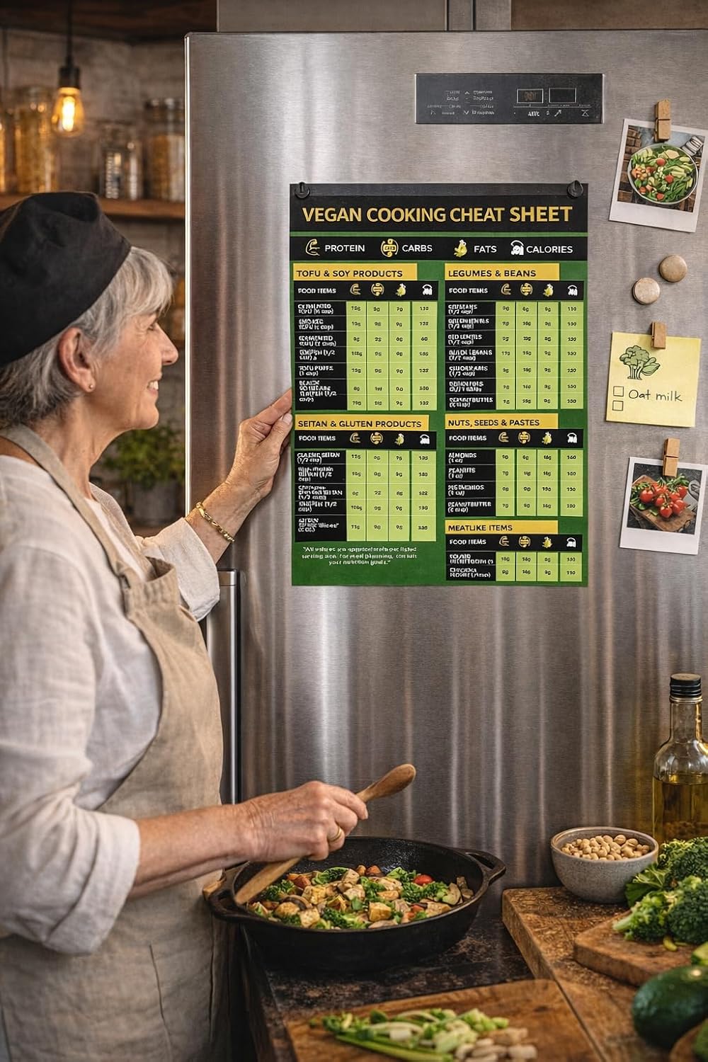 Amazon.com: Vegan Protein Cheat Sheet - Plant-Based Diet Muscle ...