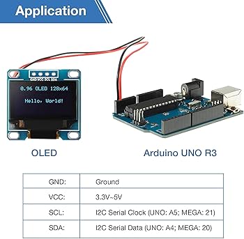 Arduinoer Hello World 096 Inch 128x64 I2c Oled On Arduino Uno