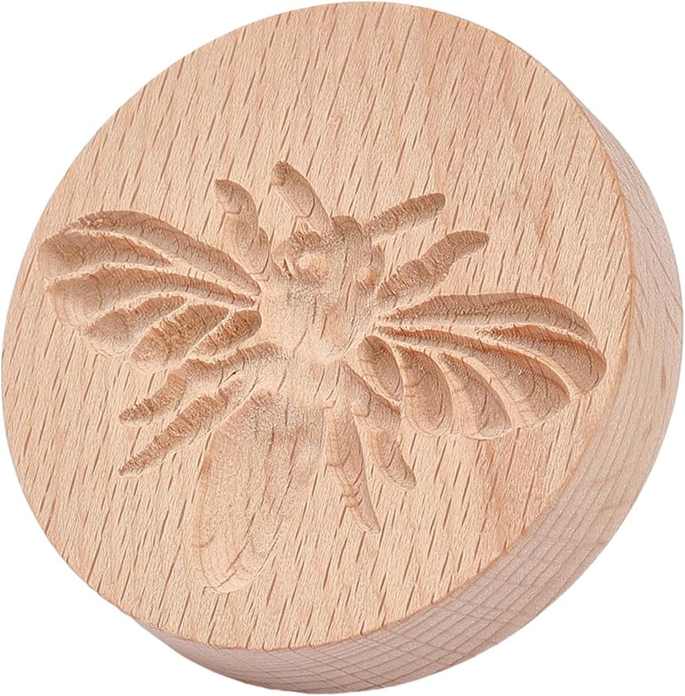 Amazon.com: CHGCRAFT Bees Pattern Wooden Clay Stamp for DIY Creation ...