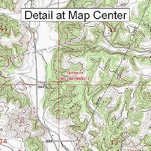Amazon.com: USGS Topographic Quadrangle Map - Spencer, Indiana (Folded ...
