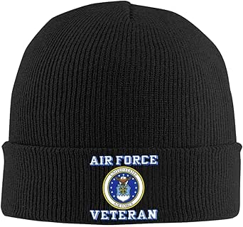 TANGZHONGK US Air Force Veteran with USAF Beanie Winter Unisex Knitted ...
