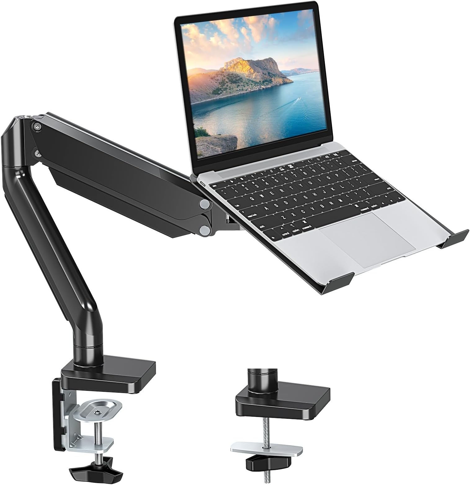 Amazon.com: MOUNT PRO Laptop Arm Mount for Desk, 2 in 1 Function ...