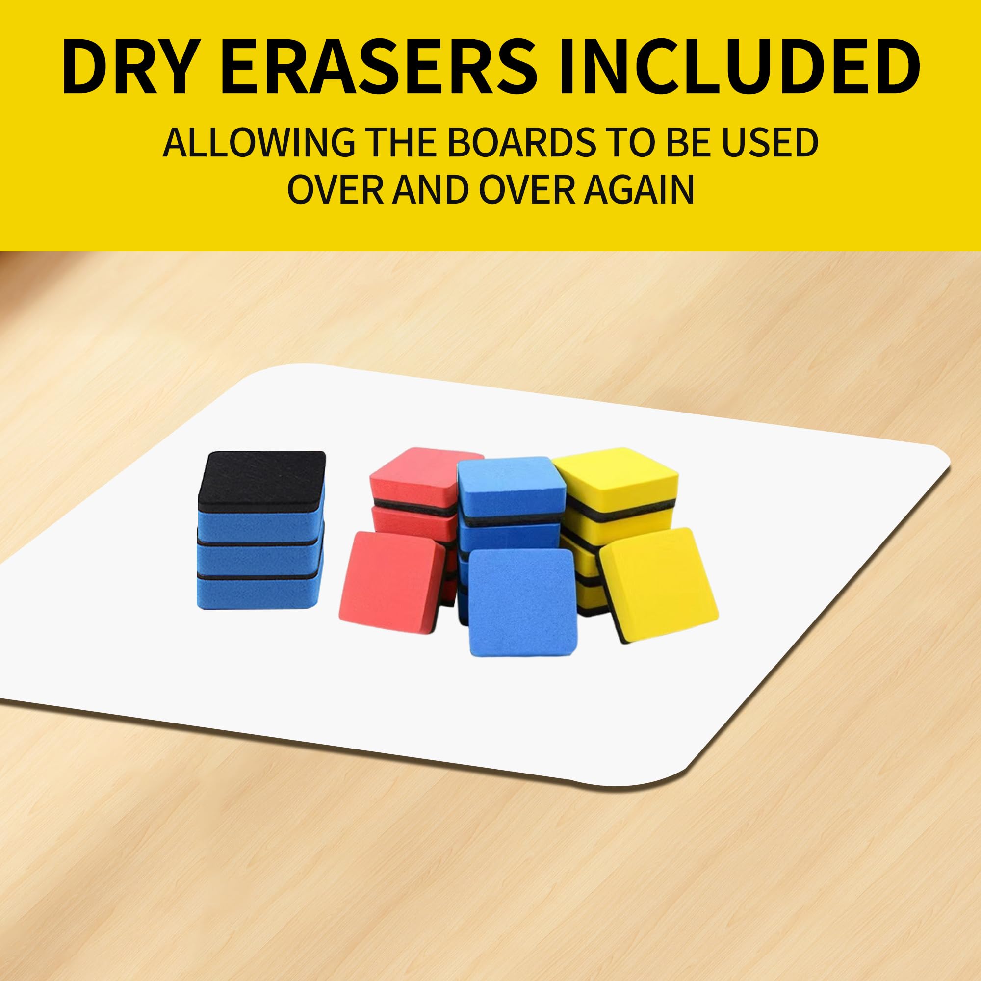 Snapklik.com : 6 Pack Dry Erase Boards Classroom Pack Mini White Boards ...