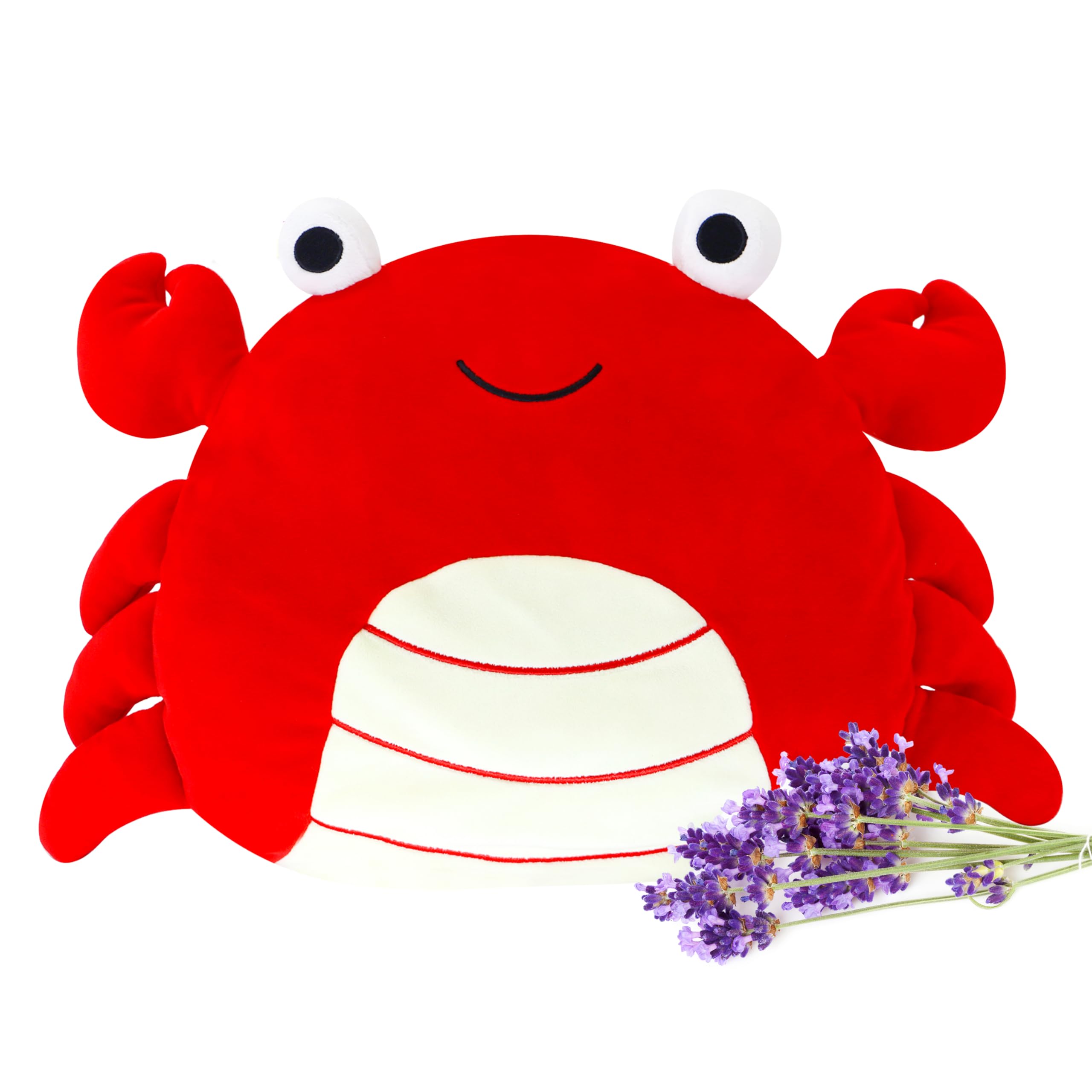 Amazon.com: Microwavable Cute Crab Plush Heating Pad, Lavender-Scented ...