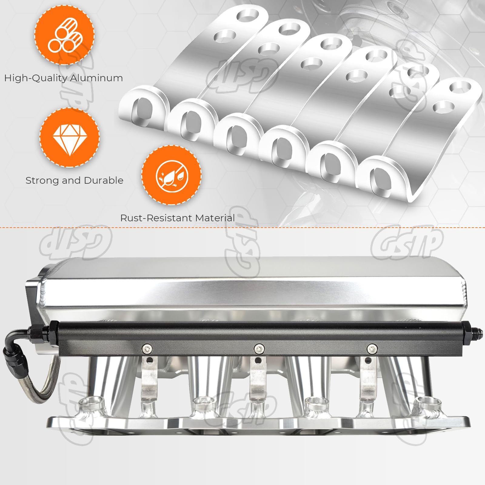 Snapklik.com : GSTP Double Holes Fuel Rail Brackets For LS LS1 LS2 LS6 ...
