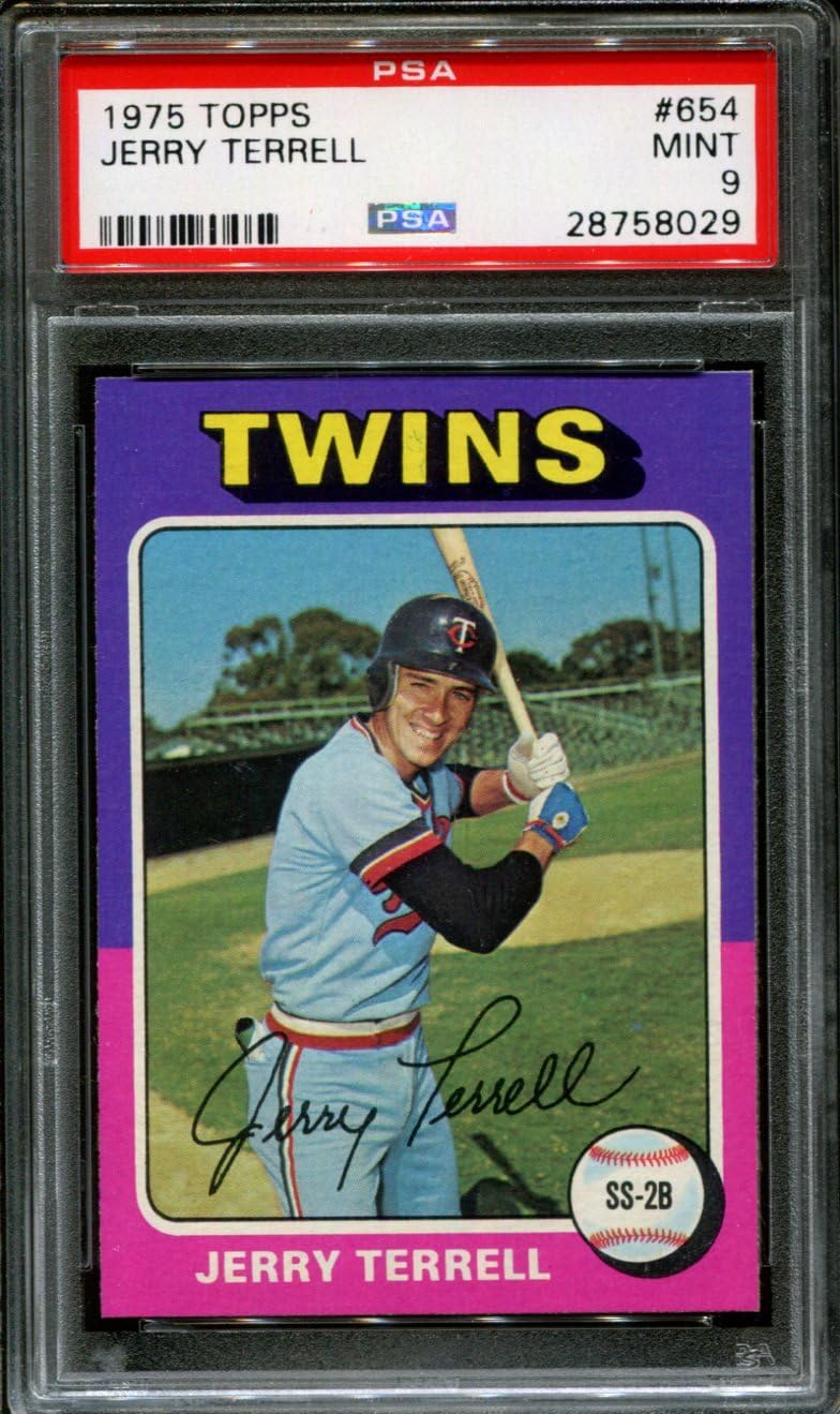 Amazon.com: 1975 TOPPS #654 JERRY TERRELL TWINS PSA 9 B2149473-481 ...