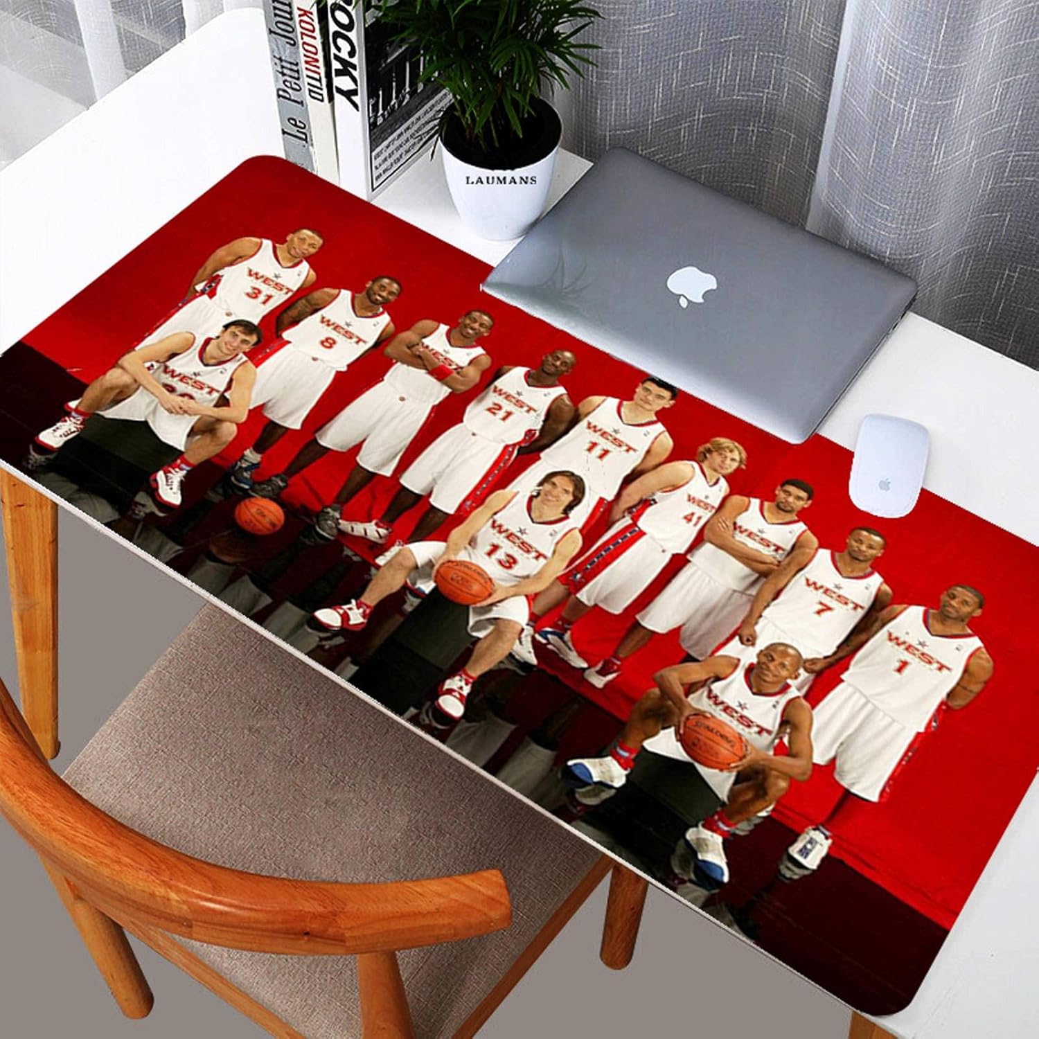 Amazon.com: NC Basketball Mouse Pad Office Mouse Pad Gaming Mouse Pad ...