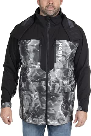 HABIT Men’s Angler’s Bluff Rain Jacket at Amazon Men’s Clothing store