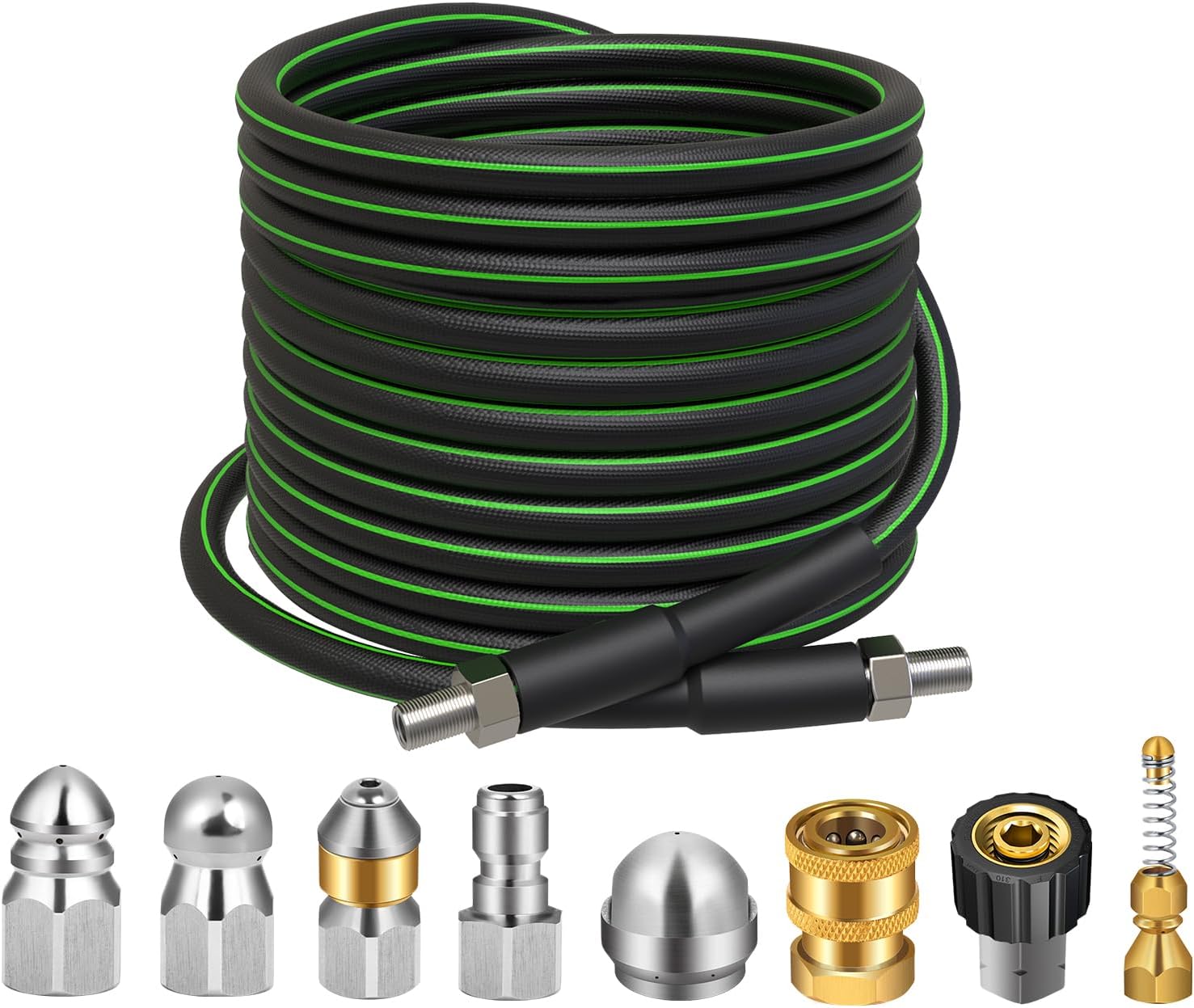 Amazon.com: SITIMIMIL Sewer Jetter Kit for Pressure Washer 50FT,5800psi ...
