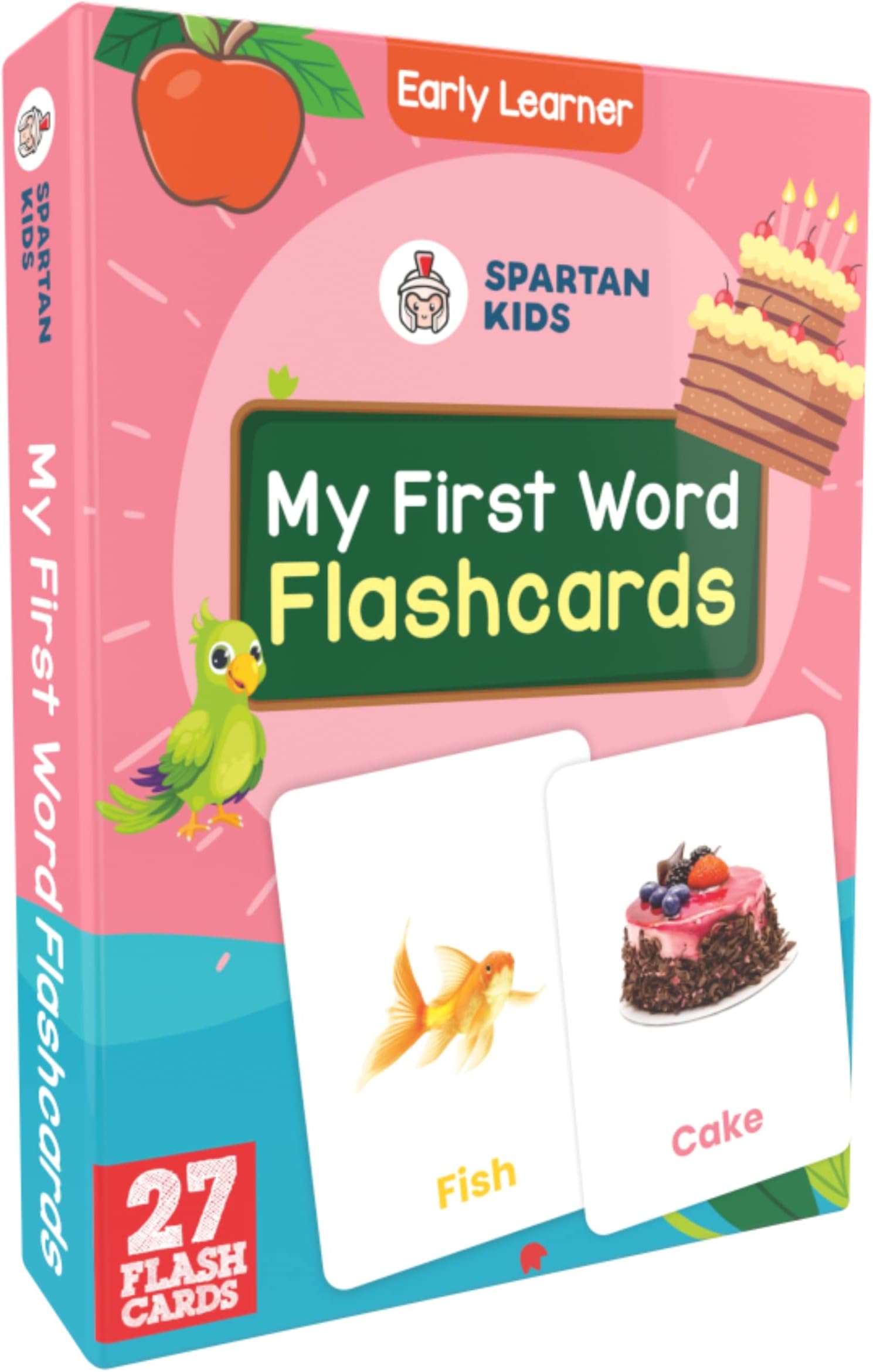 Buy SPARTAN KIDS® My First Word Flash Cards for Kids | 27 Early ...