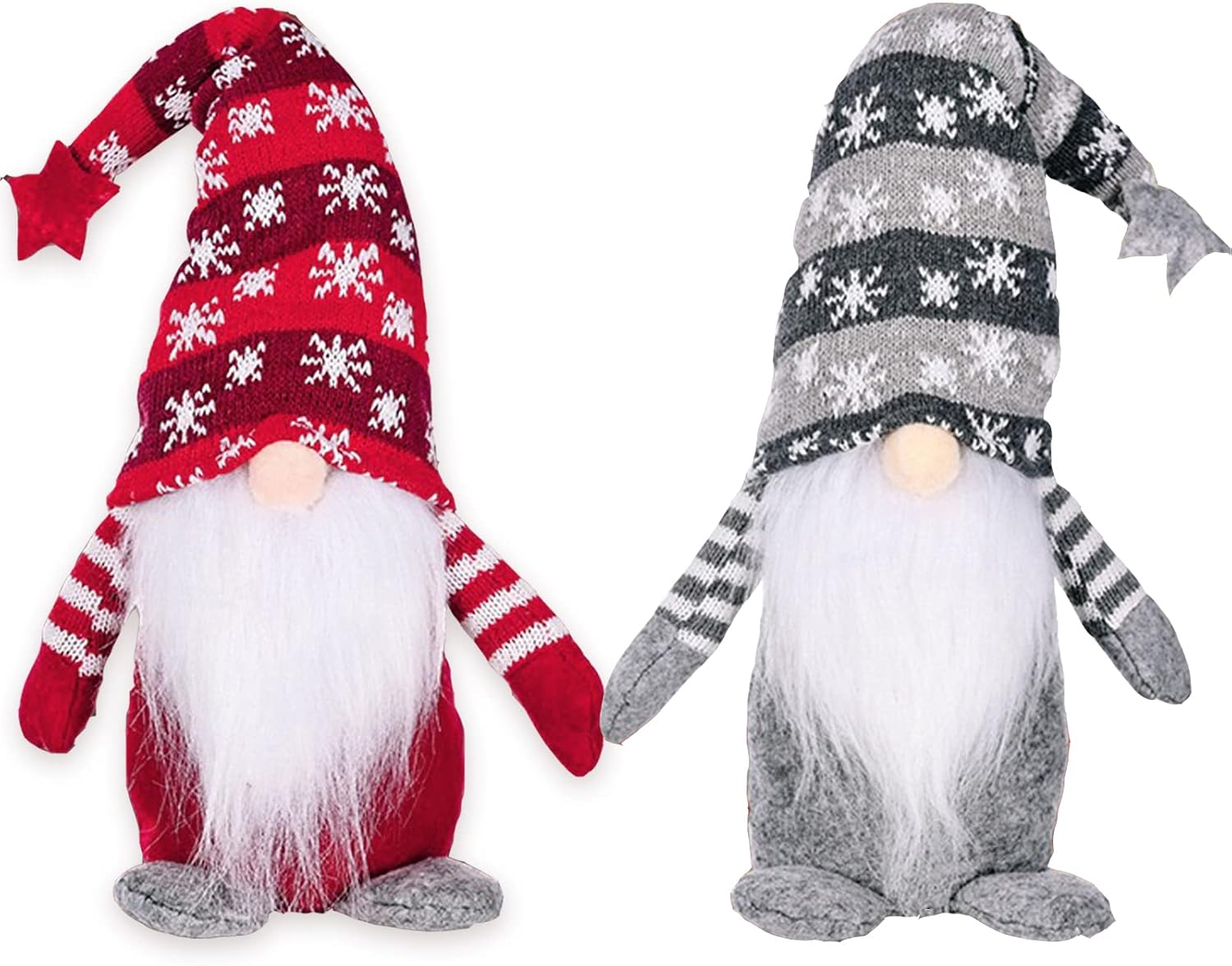 KESUDE 2 pcs Christmas Gonks Handmade, 16inch Gnomes Xmas Decorations ...
