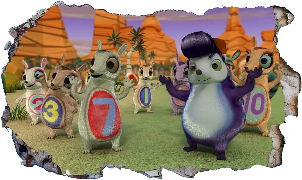 Chicbanners The Numtums 3D Wall Crack Wall Smash V104 Wall Sticker Self ...